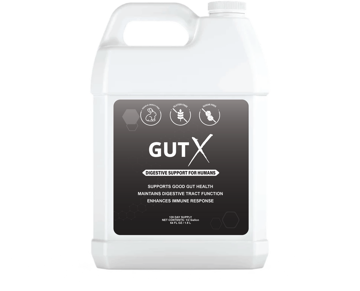 Gut X Human » 64 oz » Free Shipping – 100X Equine, LLC